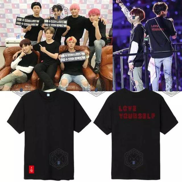 KATUN Kpop T-Shirts LOVE YOURSELF Tops Women & Men COTTON T-Shirts ...