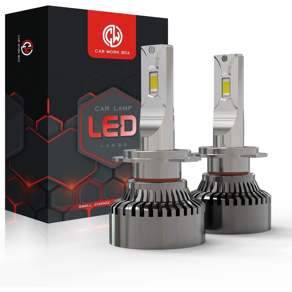 Work Box H7 LED Headlight Lighting & Fans, 20000LM 120W 6000K Extremely ...