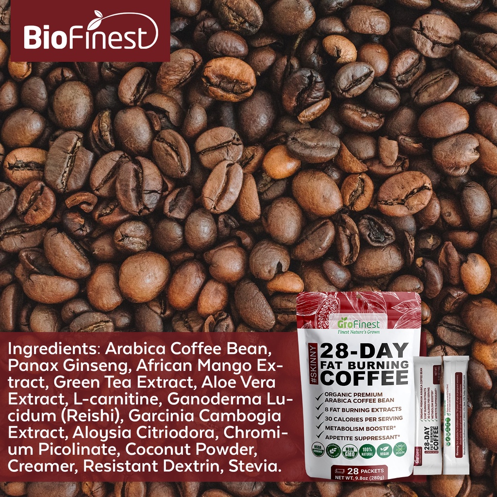 28 Day Fat Burning Coffee - Skinny Slimming Keto Diet Weight Loss Detox ...