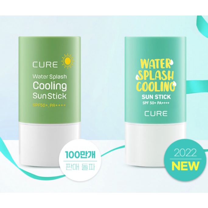 CURE Water Splash Cooling Sun Stick Sunscreen SPF50+ PA++++ | Shopee ...