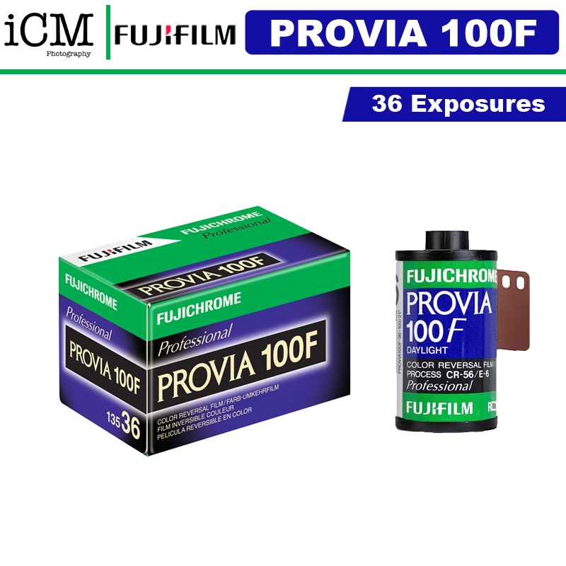 FUJIFILM Fujichrome Provia 100F Professional RDP-III Color Transparency Film (35mm Roll Film, 36 ...