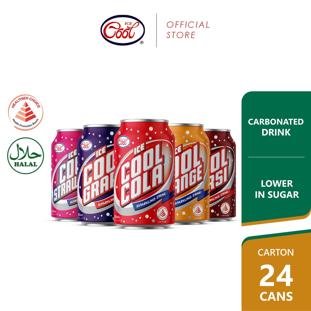 Ice Cool Carbonated Drinks 325ml x 24 Cans [CTN] | Shopee Singapore