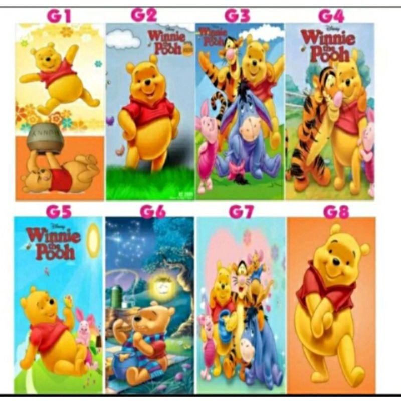 1 Door Refrigerator Sticker, Winne the pooh Character Motif | Shopee ...