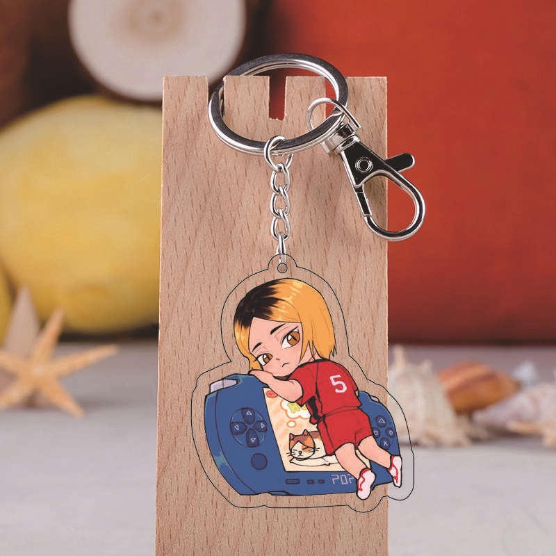 Haikyuu Anime Acrylic Keychain Keyring Collectible Souvenir Pendant ...