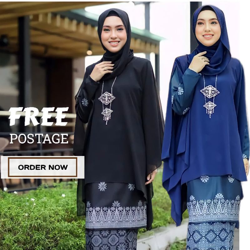 [ Baju KURUNG SONGKET RAYA 2024 ] KURUNG PERMAISURI AGGONG. Modern ...