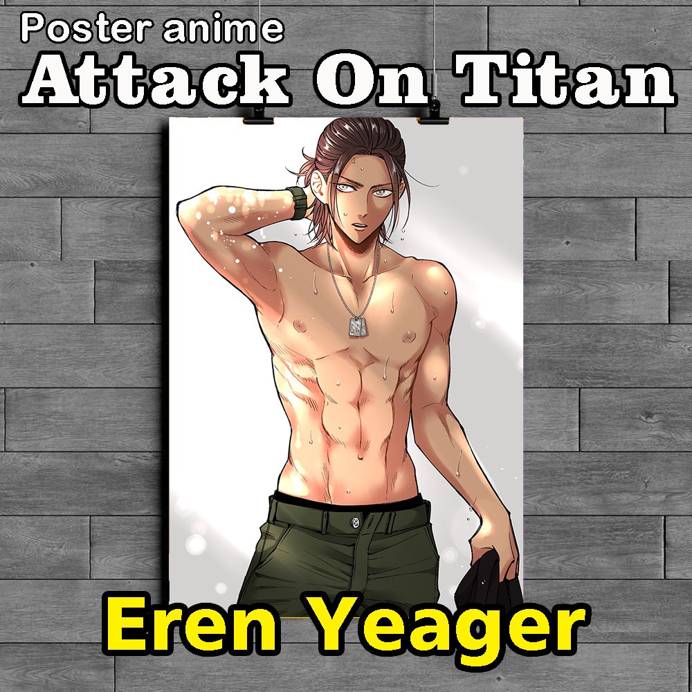 Eren jaeger shingeki no kyojin Anime Poster, full color, special ...
