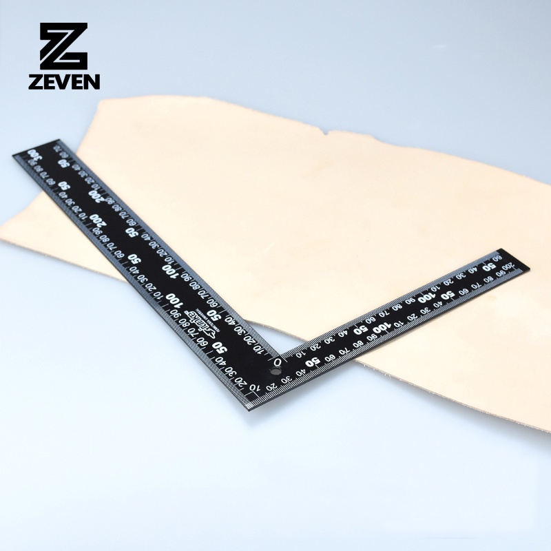 200*300mm Black Steel Square Ruler Angle Try Square L Shape Ruler Angle ...