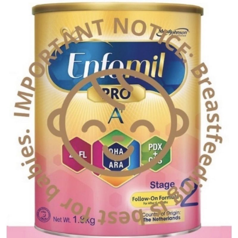 Enfamil Pro A+ Stage 2 Infant Formula Baby Milk Powder (6M+) 1.8kg ...