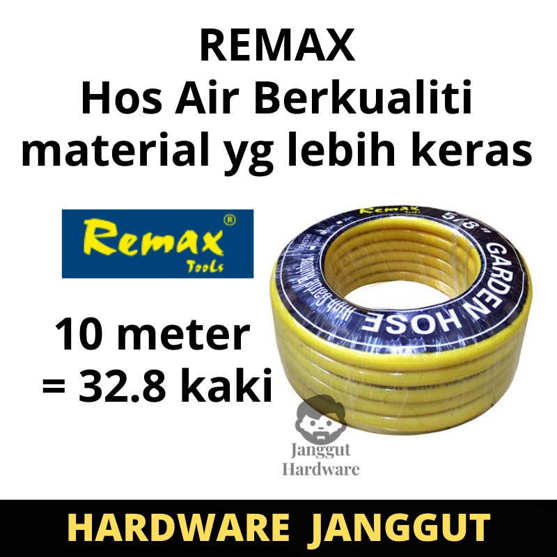 REMAX 10Meter 15MM Heavy Duty Premium PVC Water Hose Garden Hose [Hos ...