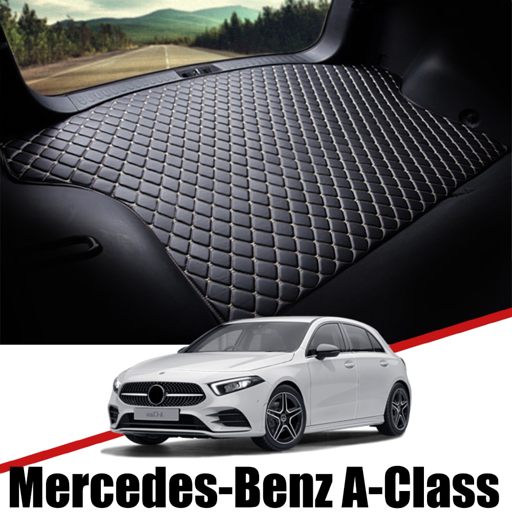 For Mercedes Benz A Class 2013 ~ 2020 Leather Car Trunk Mat Carpet Tail ...