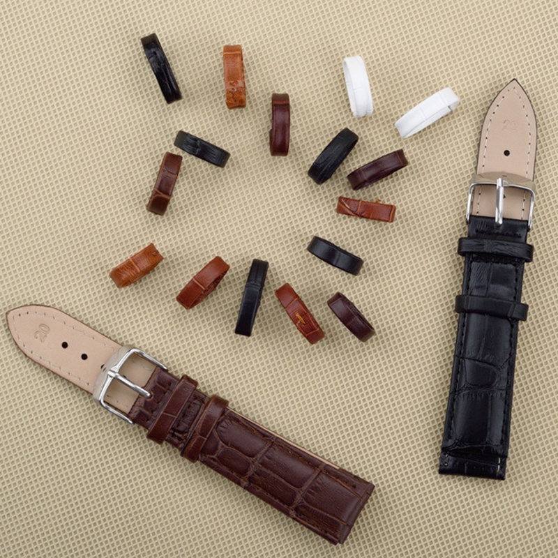 2pcs Watch Strap Loop Leather Wristband Rings Watchband Keeper Loop 14 ...