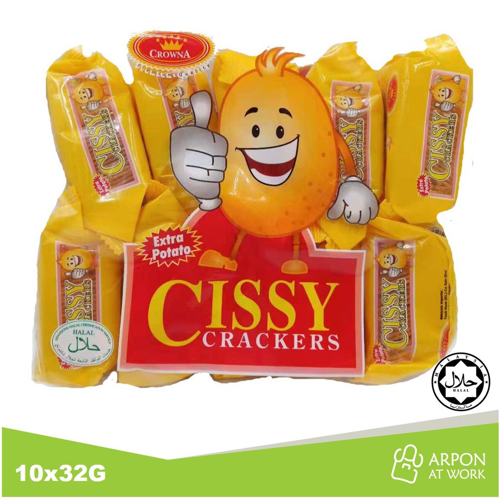 [Apron At Work] Cissy Potato Crackers Biscuit Flavour (10 x 32G ...