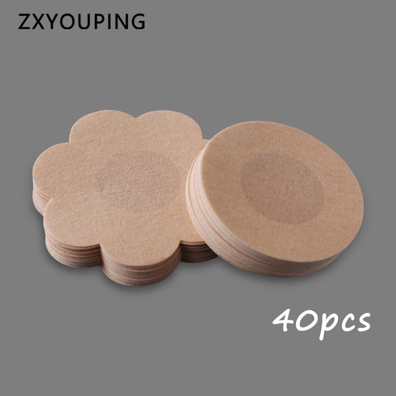 40 PCS Invisible Nipple Tape Non-Woven Nipple Sticker Nipple Cover ...