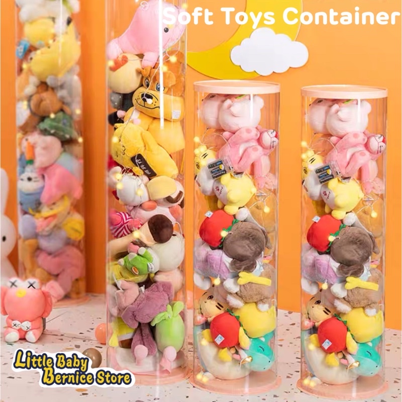 [INSTOCK] Soft Toys Container Plastic Storage for Cuddly Toys | Shopee ...