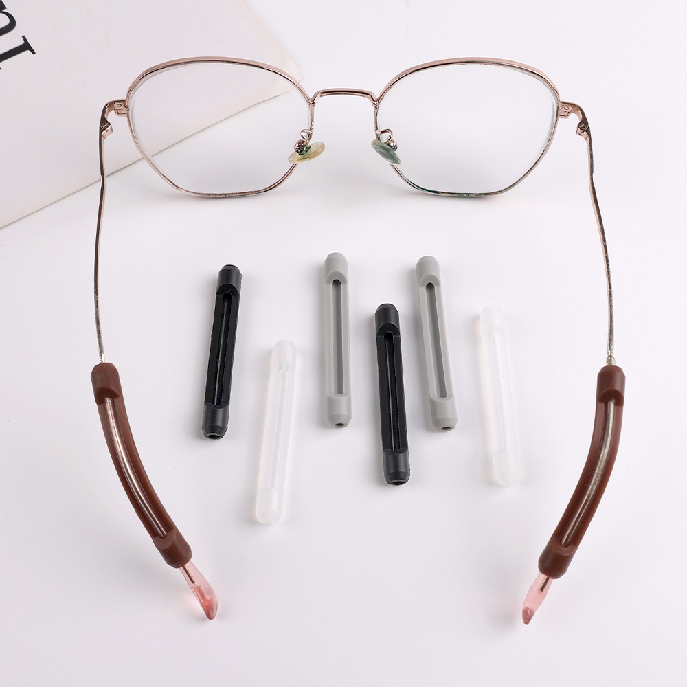 1 Pair Soft Silicone Anti-Slip Eyeglass Holder Ear Hooks / Spectacle ...