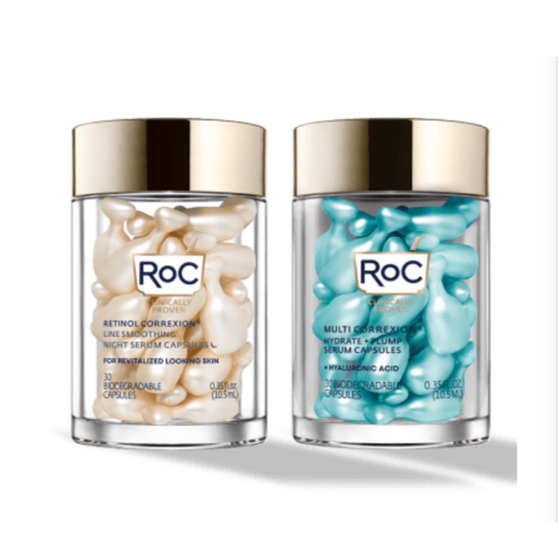 RoC Retinol Correxion Line Smoothing Night Serum Capsules | Shopee ...