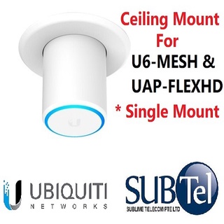 Ubiquiti FLEX-HD-CM Ceiling Mount - UAP-FLEX-HD & U6-MESH. Single mount ...