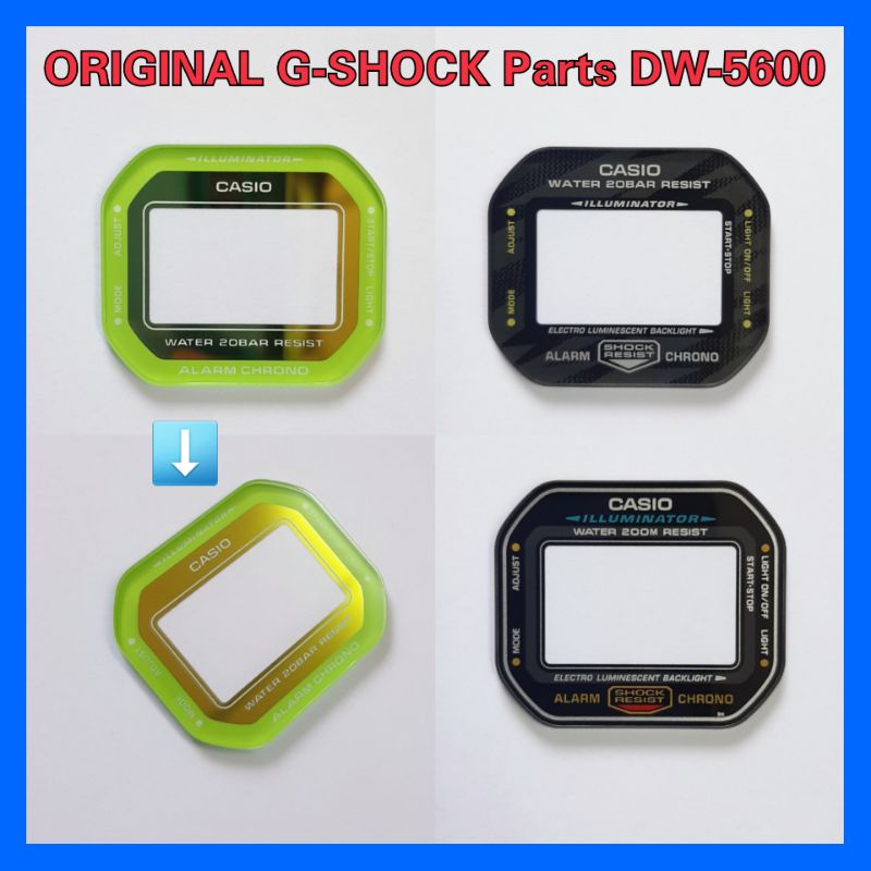 G-SHOCK Parts of DW-5600 Series - GLASS / CERMIN | Shopee Singapore