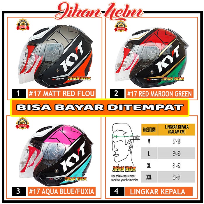 HELMET / HALF FACE HELMET / KYT DJ MARU HELMET WITH THE LATEST MOTIF ...