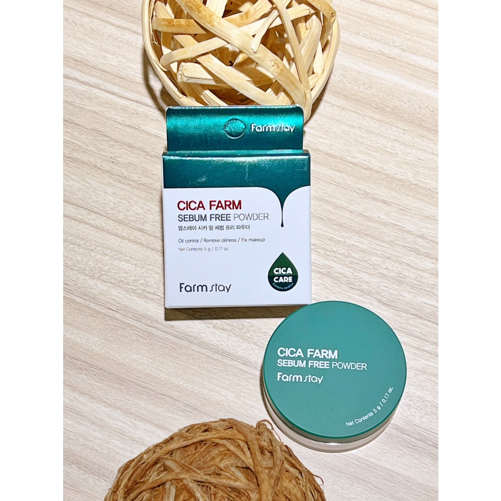 Korea FARM Stay CICA Centella Asiatica Oil Control Setting Powder 5g ...