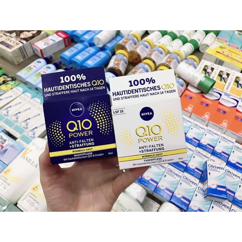 Nivea Q10 day and night lotion set made in Germany 50ml*2 | Shopee ...