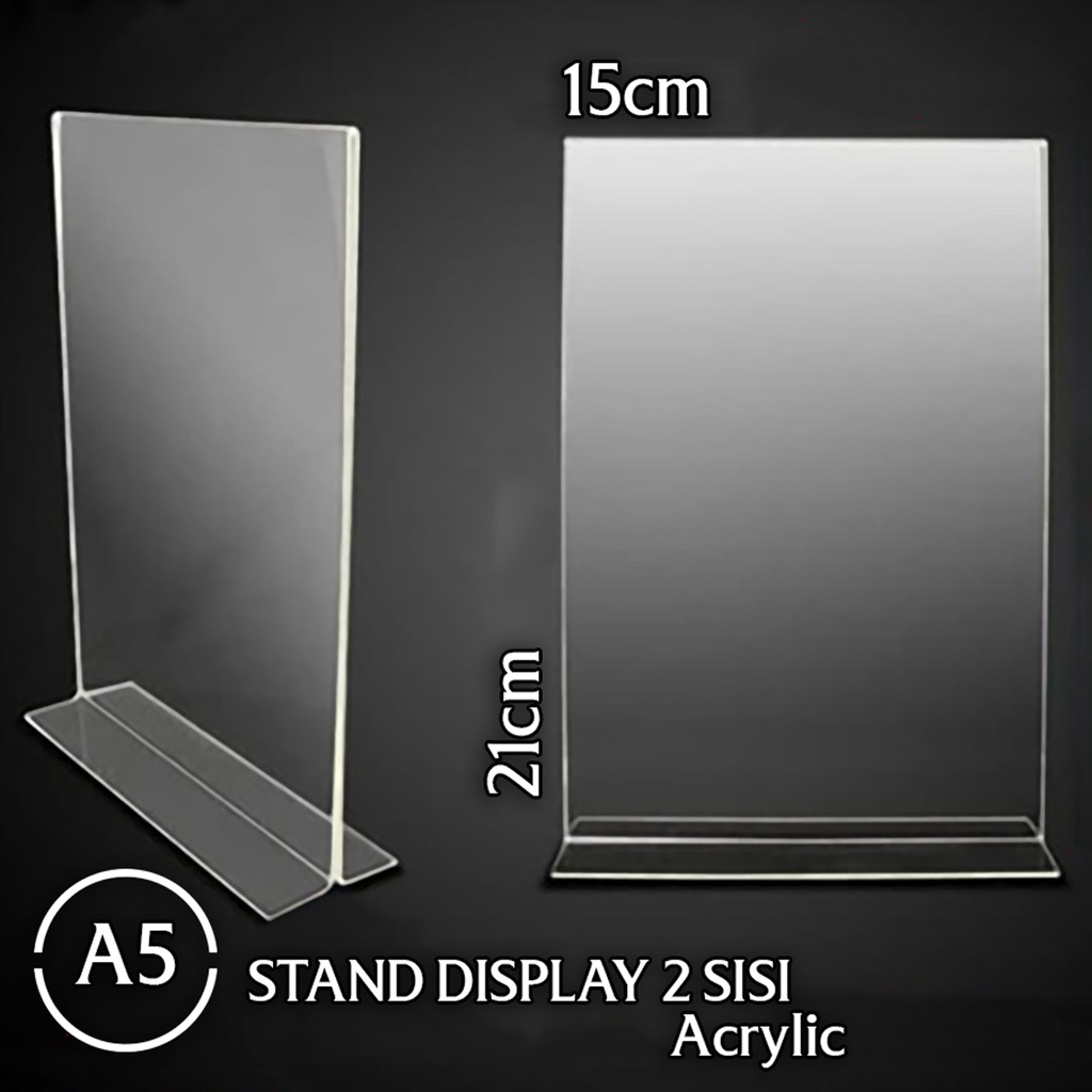 Tent Card Acrylic Display A5 Portrait / Acrylic Stand Tent Holder ...