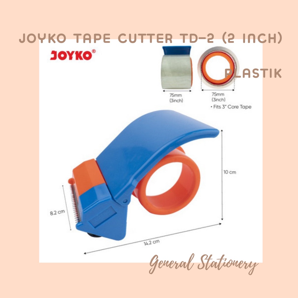Joyko Tape Cutter TD-2 / Joyko 2 inch TD-2 Duct Tape Dispenser (Plastic ...