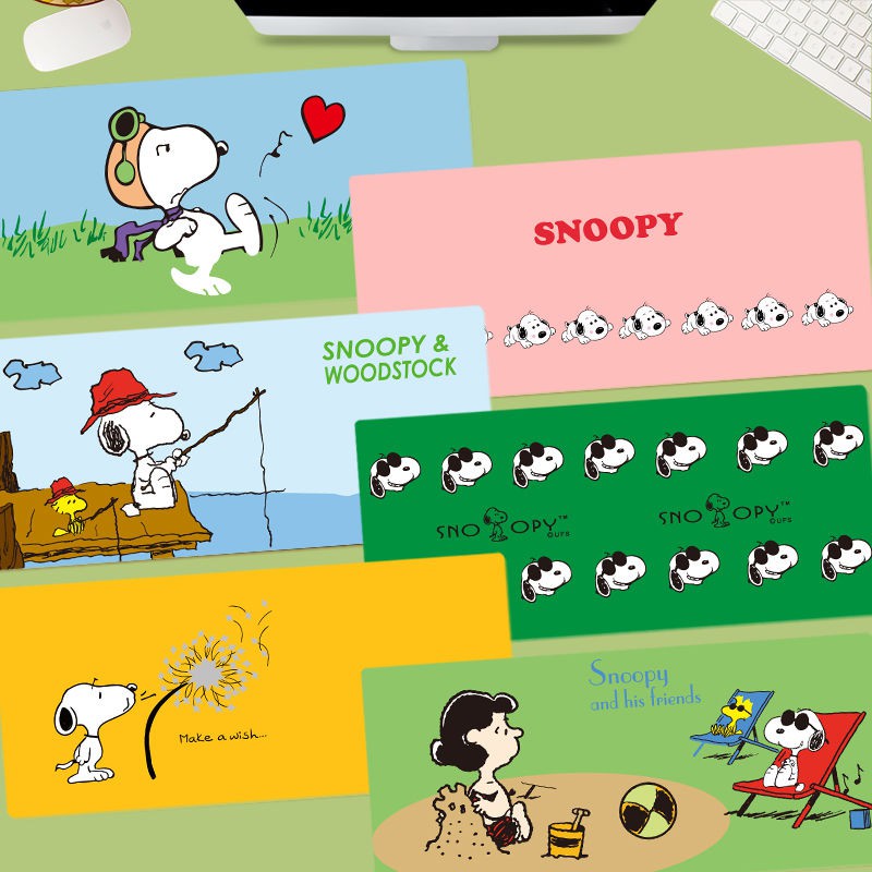 Oversized Snoopy Anime Creative Desk Mat Keyboard Mat Customization ...