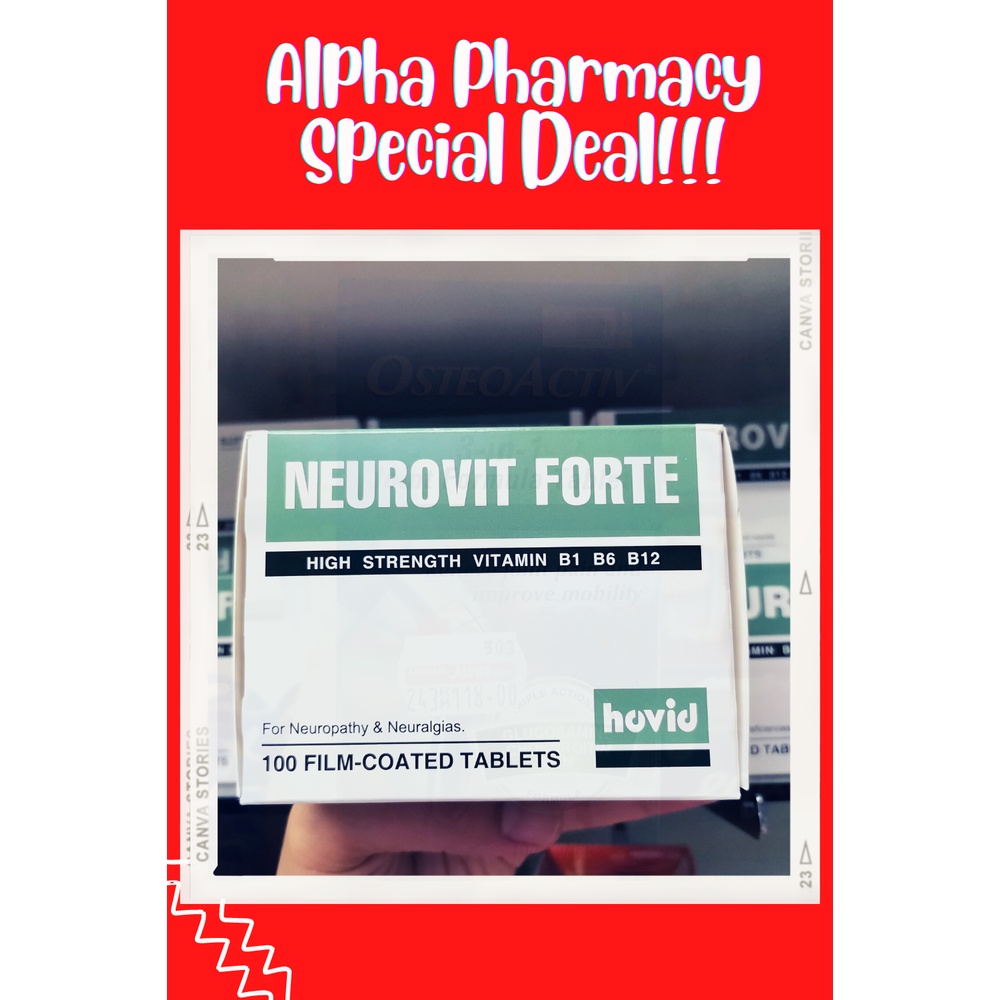 Hovid Neurovit Forte 100s Vitamin B1 B6 B12 | | Shopee Singapore