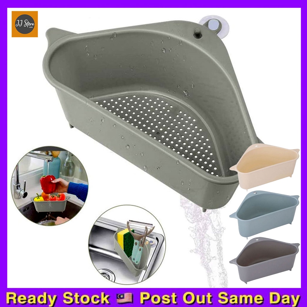 Sink Drainer Kitchen Sink Rack Drain Rack Triangle Multi-function Drain ...