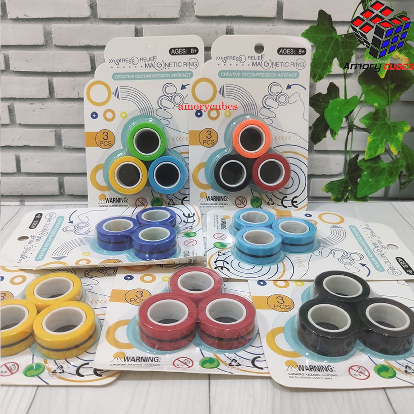 Magnet Spinner/Fingears Magnetic Rings Fidget Toy/Magnet Spinner ...