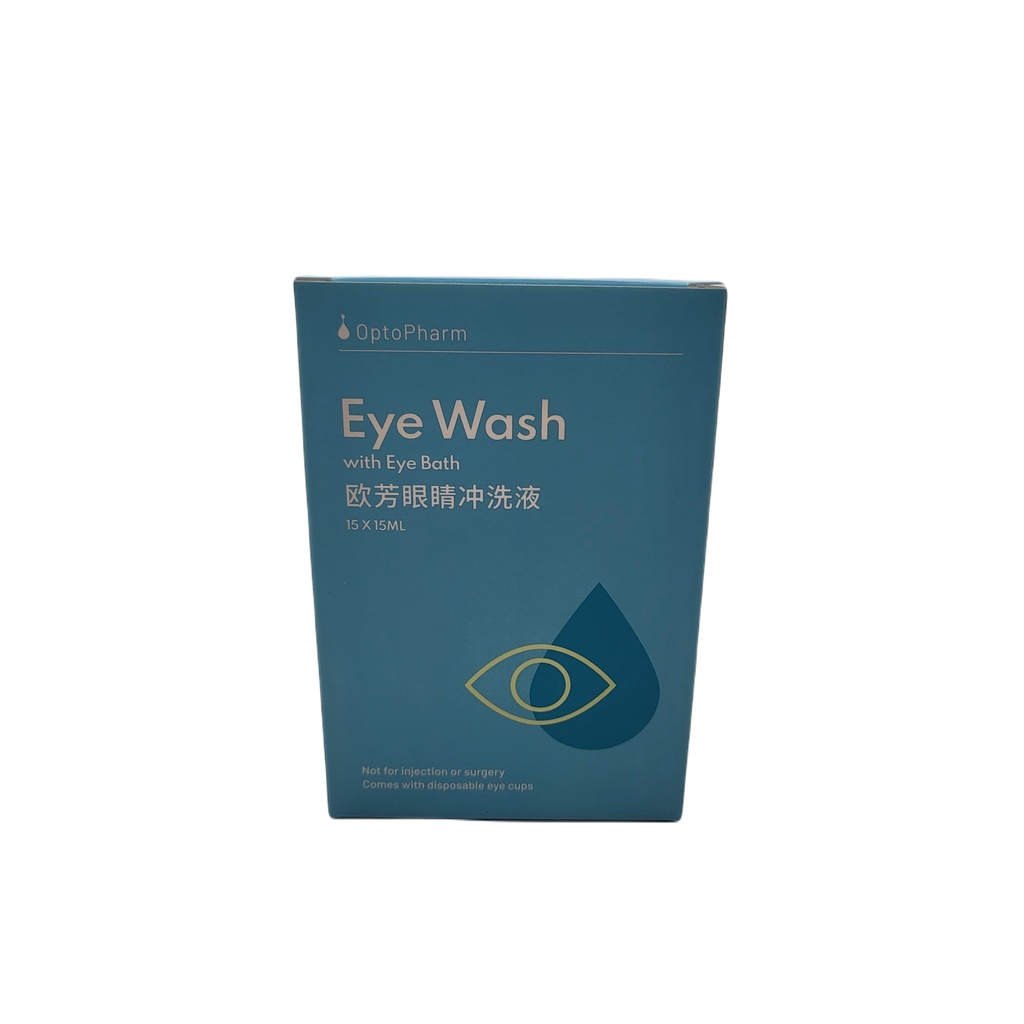 Opto Pharm Eye Wash With Eye Cup 15x15ml | Shopee Singapore