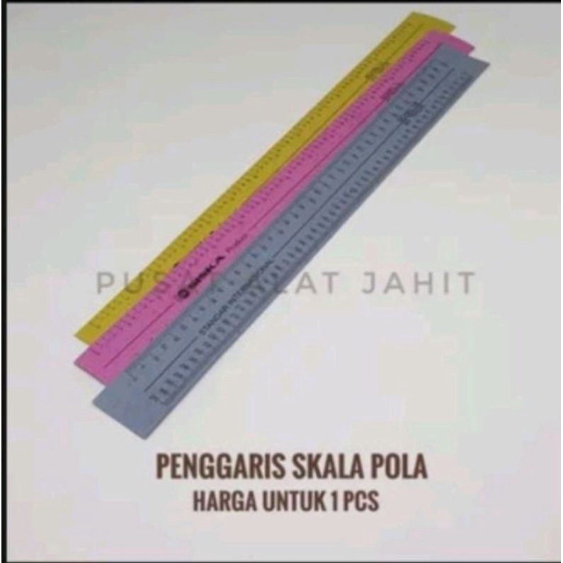 Paper SCALE RULER FOR CLOTHING SEWING PATTERNS IN FABRIC MATERIAL UNIT ...