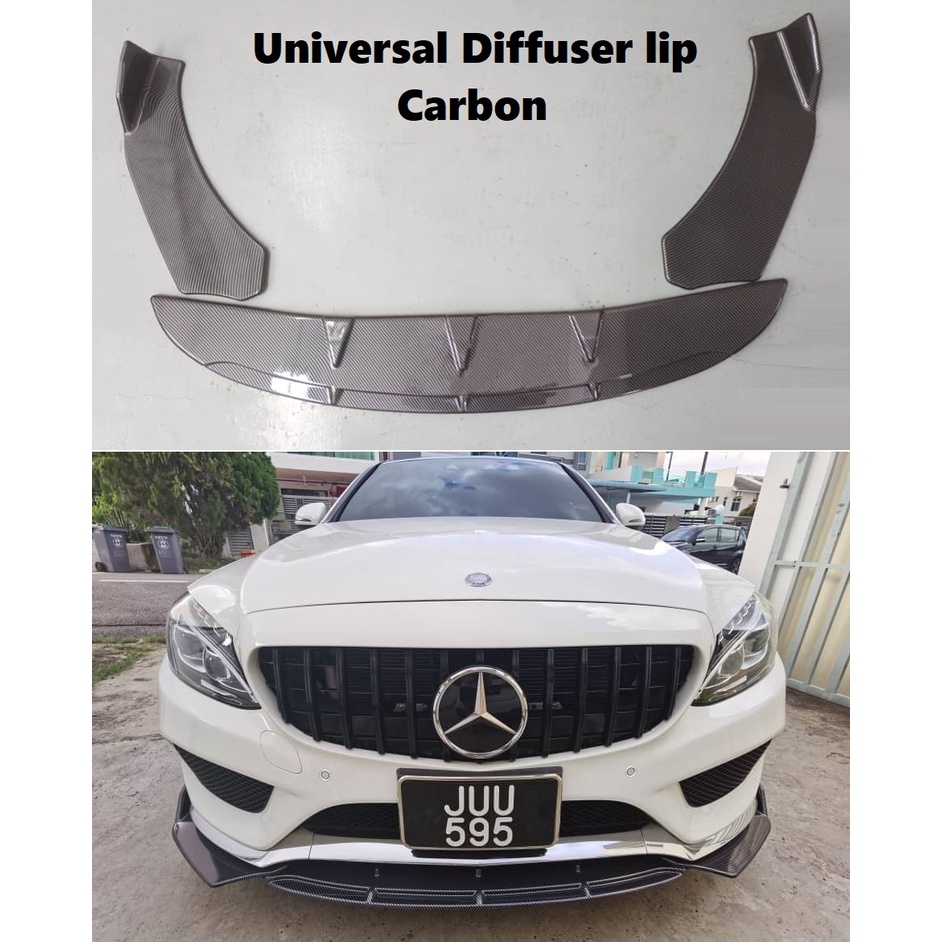 Car LIPS Double Layer Universal FRONT BUMPER DIFFUSER LIP (Fit All Car ...