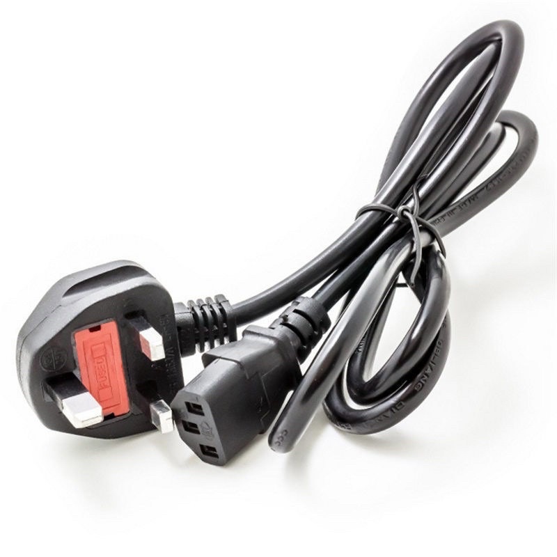 UK 3 Pin Plug To C13 Female Power Cord Cable With 13A Fuse Protection 1 ...