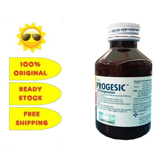 PROGESIC SUSPENSION 250MG/ML (PARACETAMOL) | Shopee Singapore