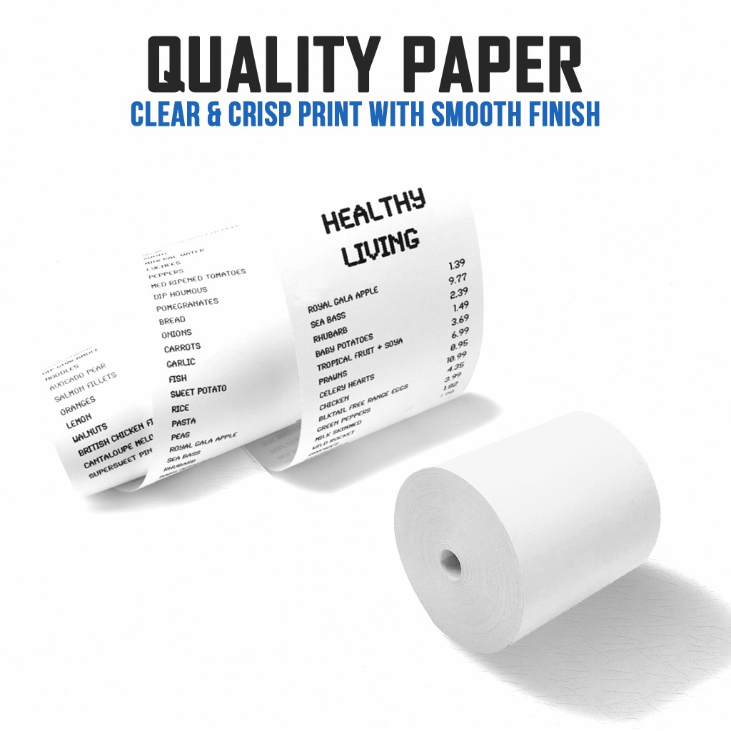 SG Thermal Paper Roll 57x40mm - Credit Card Machine NETS Receipt ...