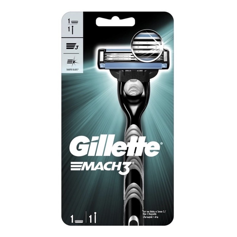Gillette Mach 3 Razor Kit + 2 Blades (NO BOX) | Shopee Singapore