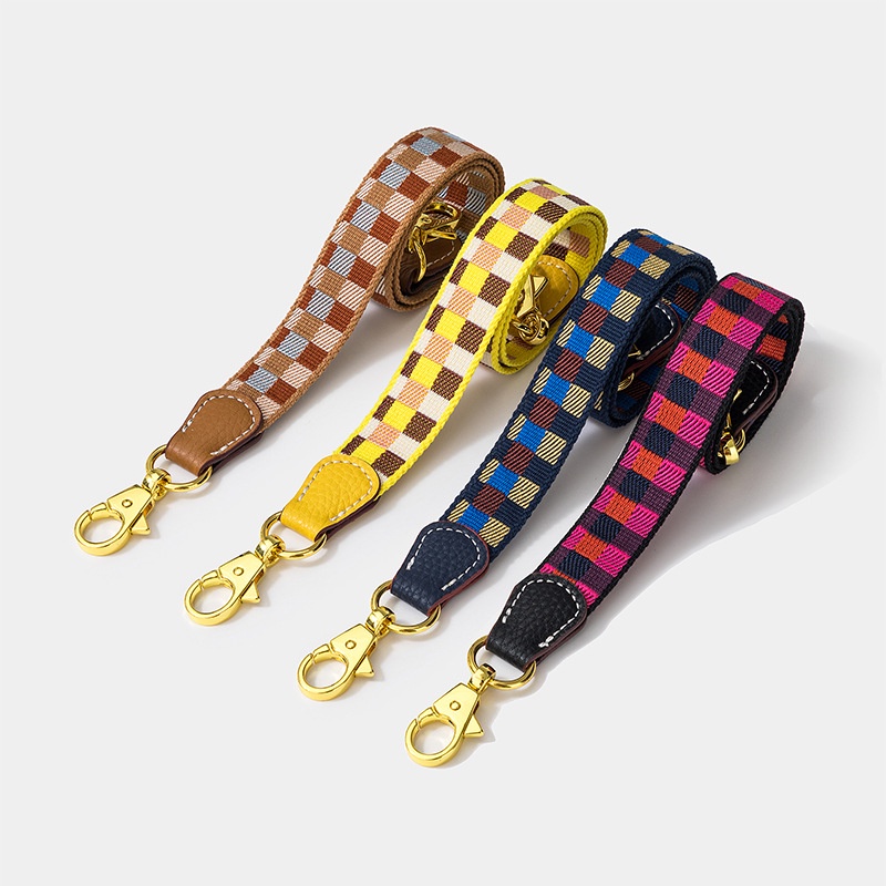 Strap 2.5cm New Style Square Checked Jacquard Ribbon European and ...