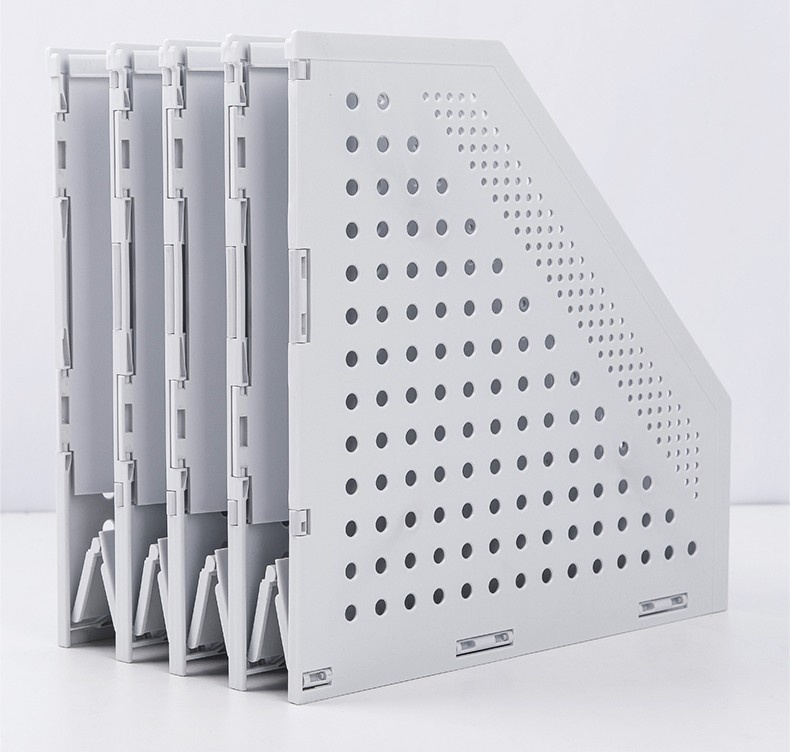 A4 Shelf File Retractable Collapsible Storage Box Desk Shelves Book ...