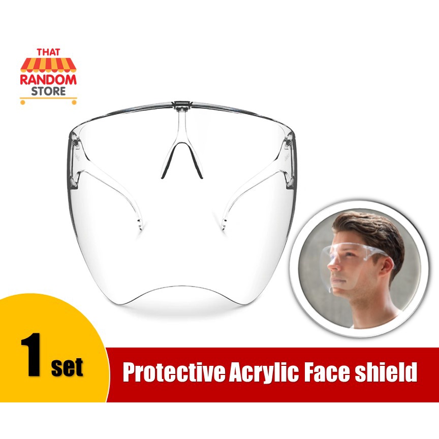 Protective Acrylic Face Shield (Adult) | Shopee Singapore
