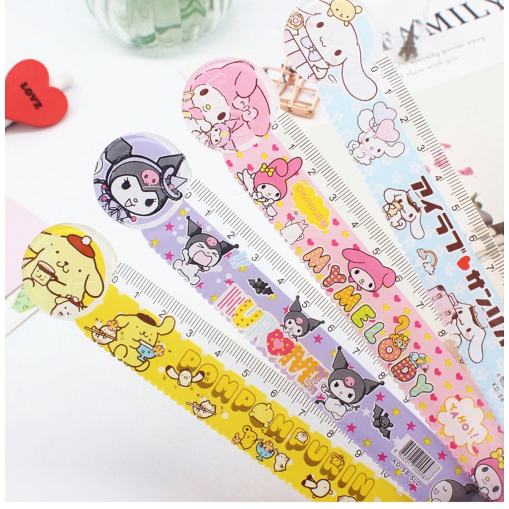 [SG Stock] 15CM Cartoon Sanrio Demon Slayer Sumikko Plastic Ruler ...