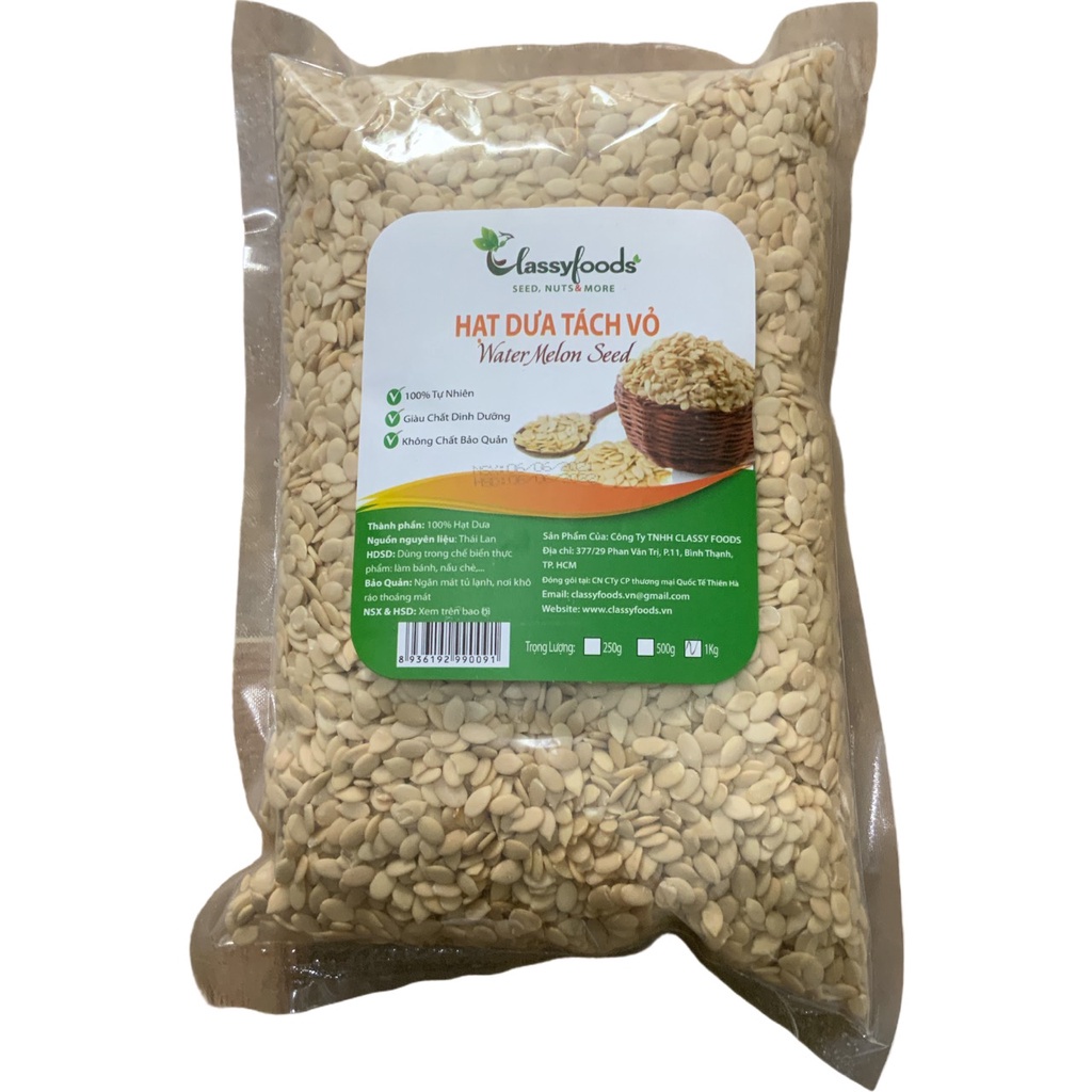 Classy FOODS SHELLED MELON SEEDS 100G-500G | Shopee Singapore