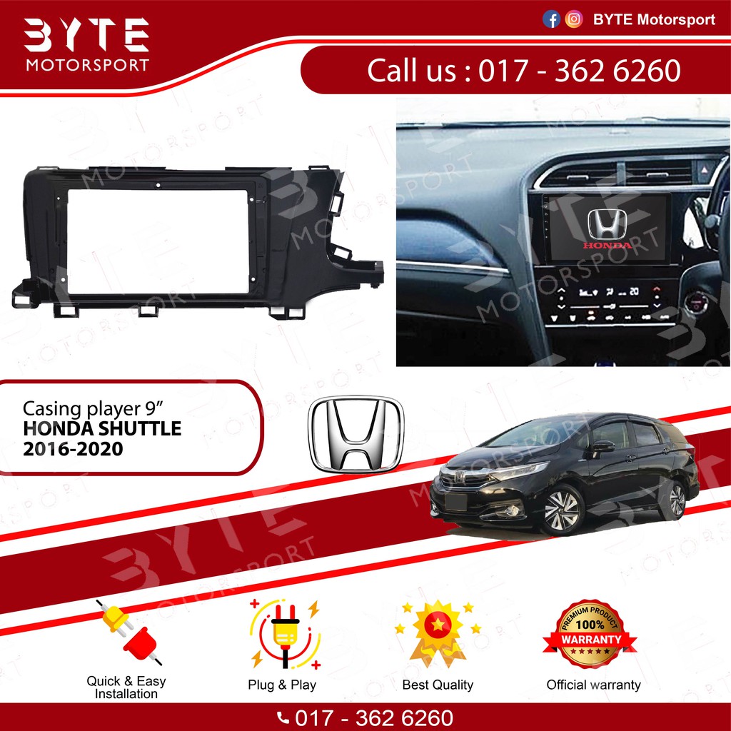 Android Player Casing 9" Honda Shuttle 2016-2020 | Shopee Singapore