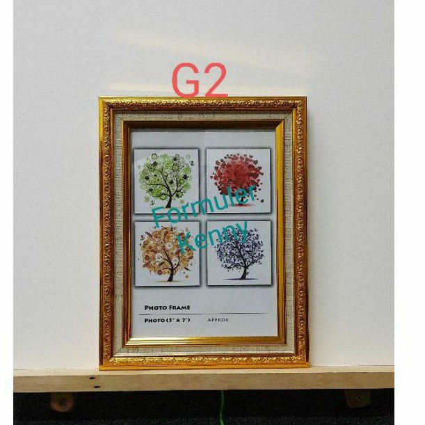4R 5R 6R 8R A4 Solid Deluxe Gold 1 / Gold 2 Photo Frame Hand Made in Bingkai Foto | Shopee Singapore