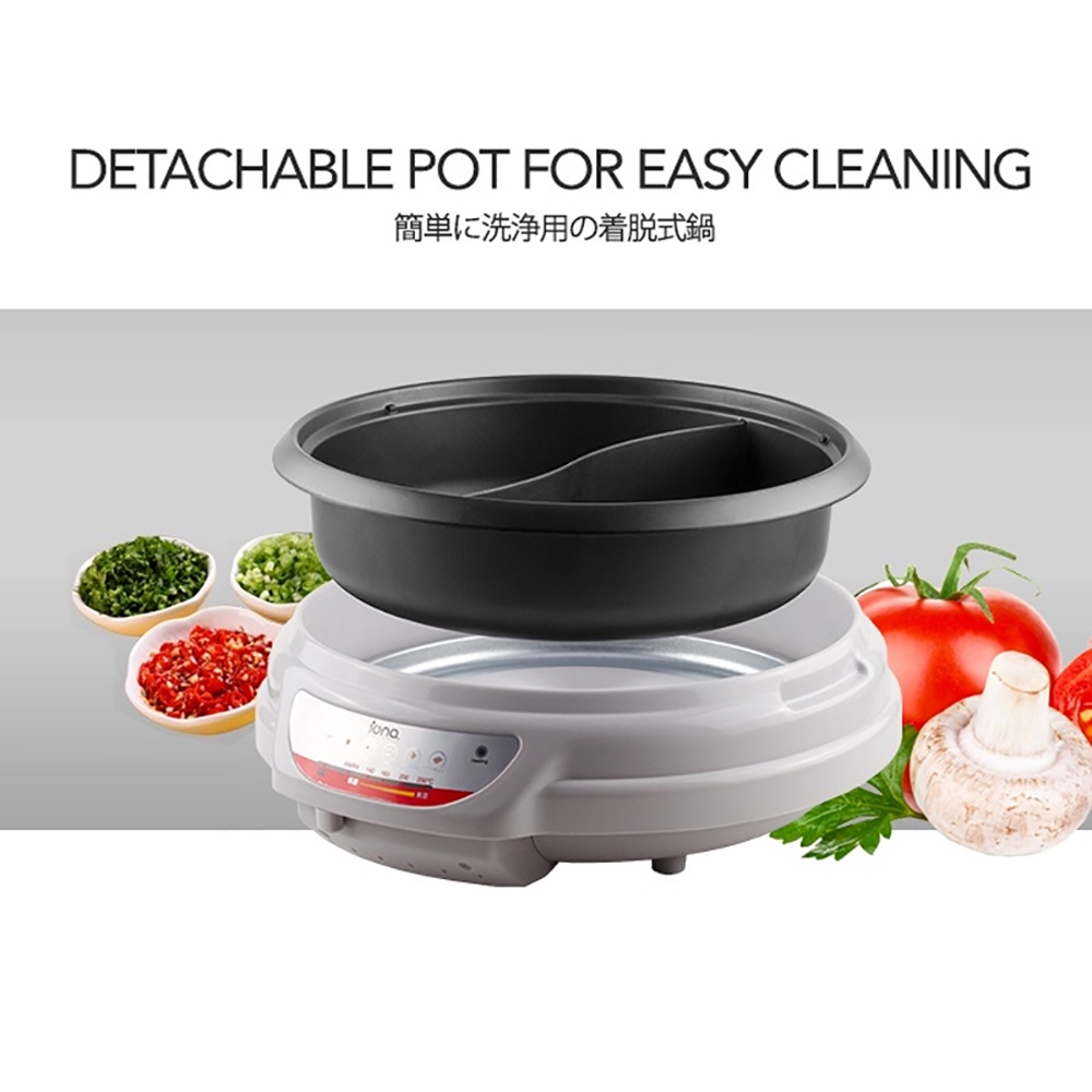 IONA 5L Dual Steamboat Pot Yuan Yang Hotpot Electric Cooker 鸳鸯火鍋 ...