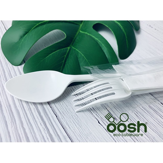 Oosh Eco Tableware Cutlery- Biodegradable Corn based Eco-friendly ...
