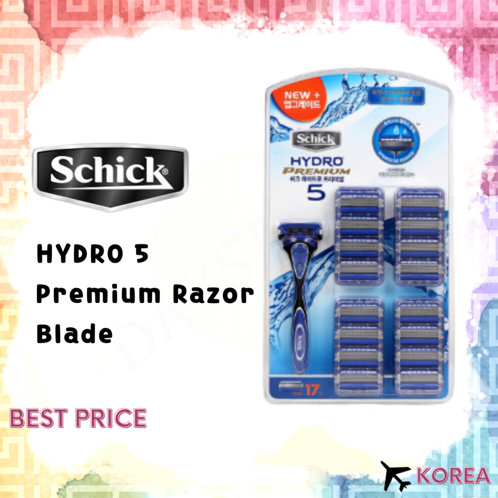 Schick HYDRO 5 Premium Razor Blade 16+1 (Total 17 pcs) / Men's Grooming ...