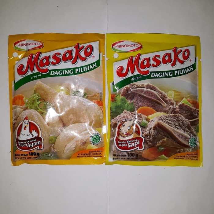 Masako Beef / Chicken Flavor 100 Gram Packaging | Masako Sapi/Ayam ...