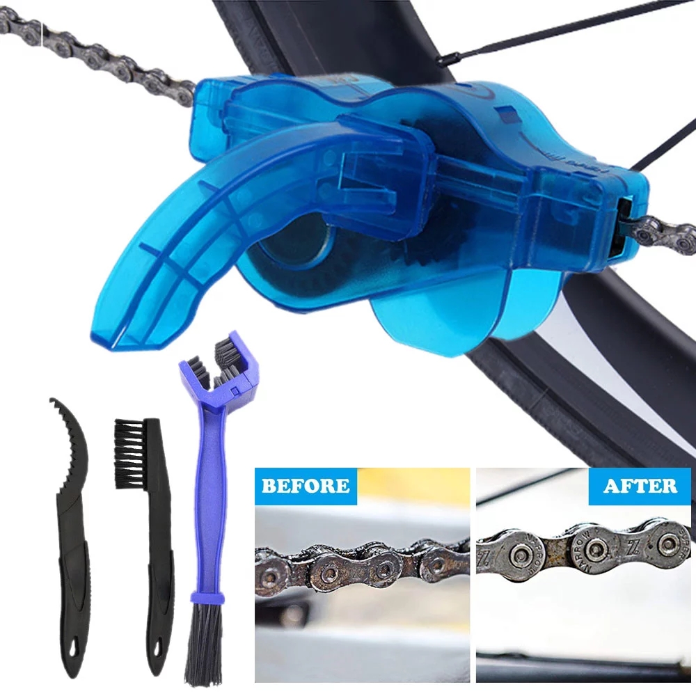 3/4Pcs Mountain Bike Bicycle Chain Cleaner Cycling Cleaning Brushes ...